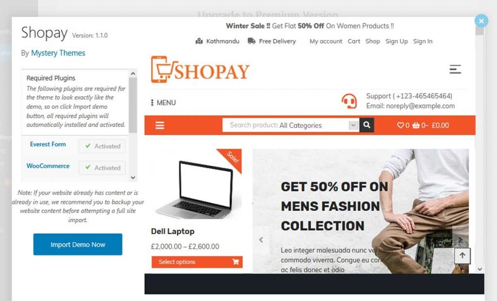 Shopay - Free ECommerce WordPress Theme Review