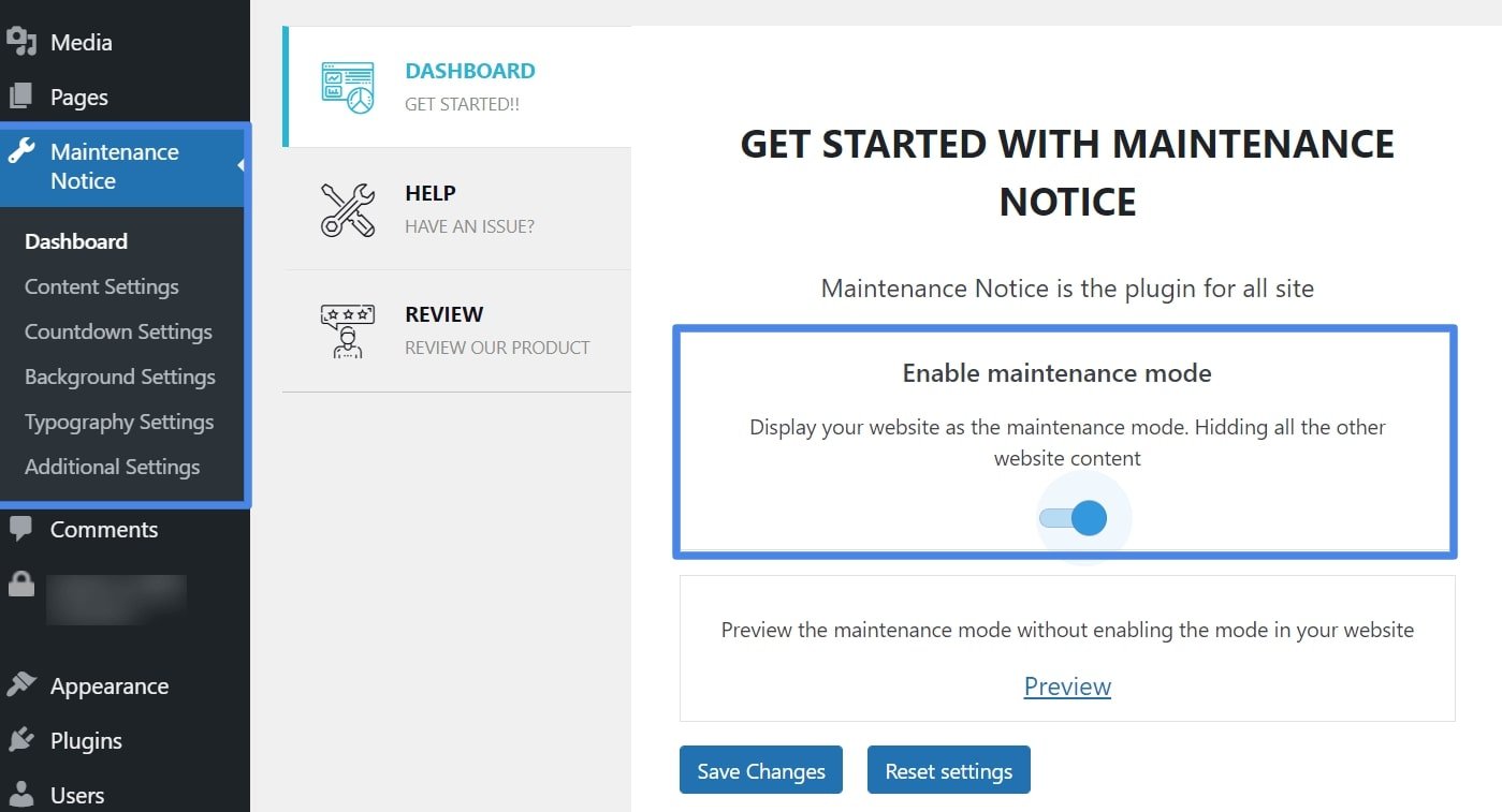 Maintenance Notice For WordPress- Review & Guide
